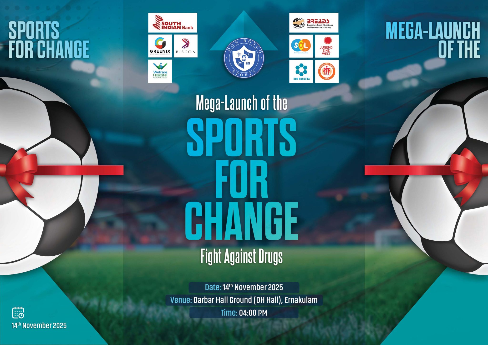 MEGA LAUNCH OF SPORTS FOR CHANGE: Fight against drugs – VADUTHALA DB SCHOOL